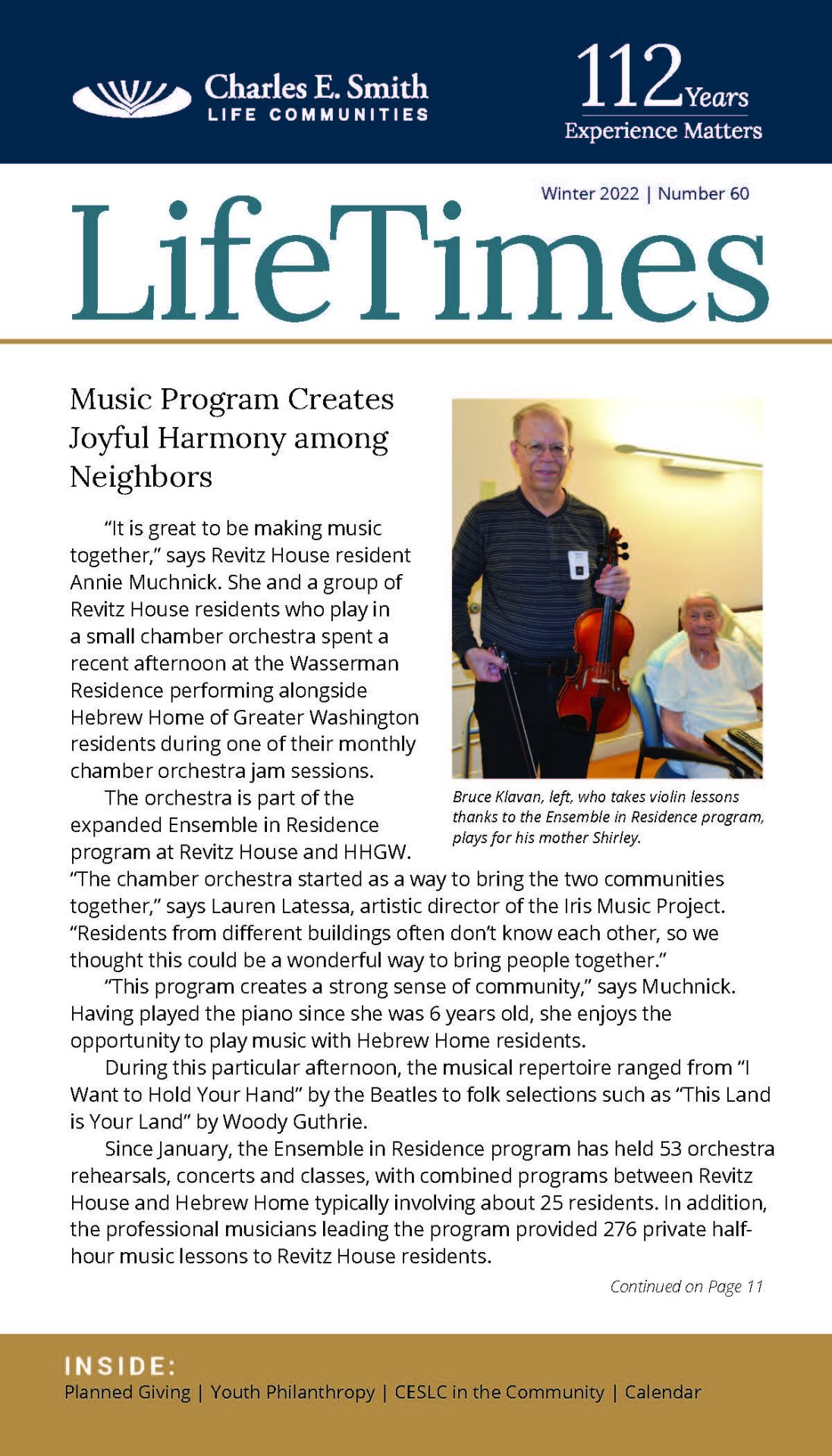 Winter 2022 - Charles E. Smith Life Communities
